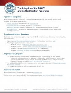 FOR REGULATORS - Behavior Analyst Certification Board